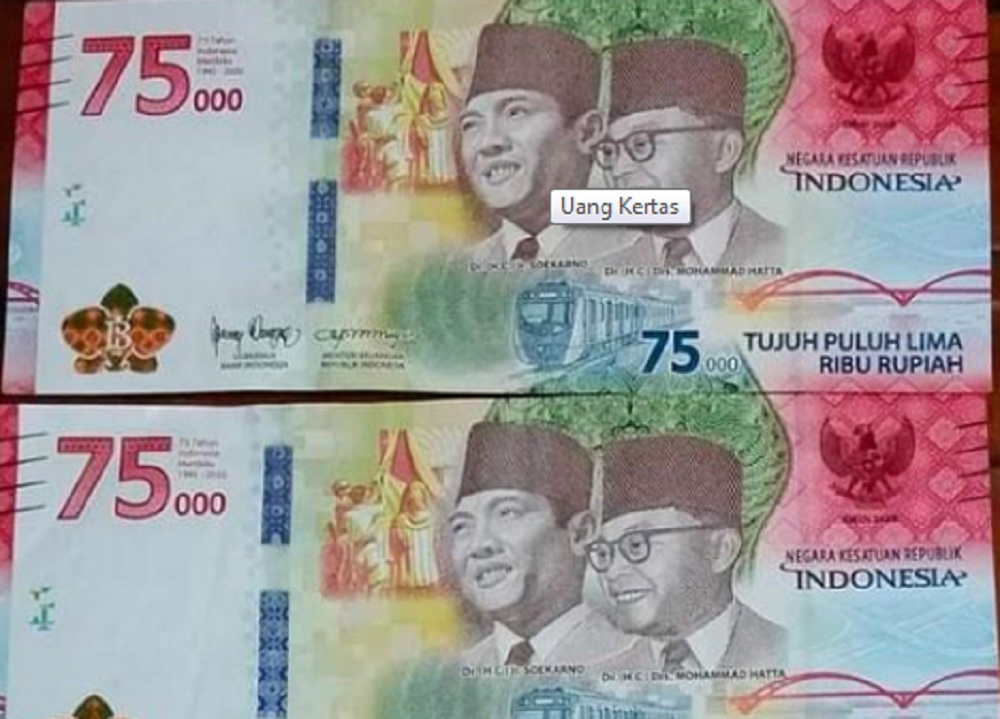 JANGAN JUAL DULU Uang 75 Ribu, Harganya Bisa Naik Lebih Dari Rp 5 Juta ...