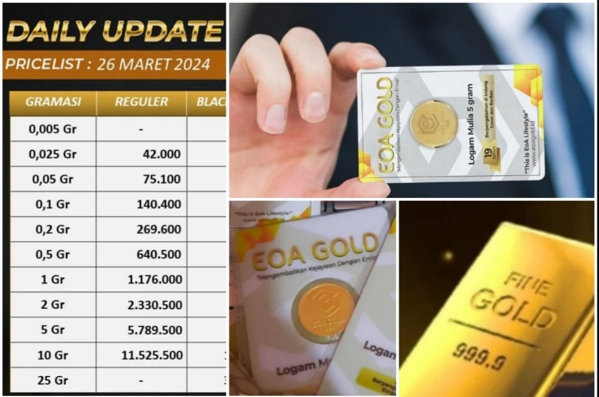 Harga Emas Hari Ini 26 Maret 2024 Terbang Lagi, Simak Gramasi ...