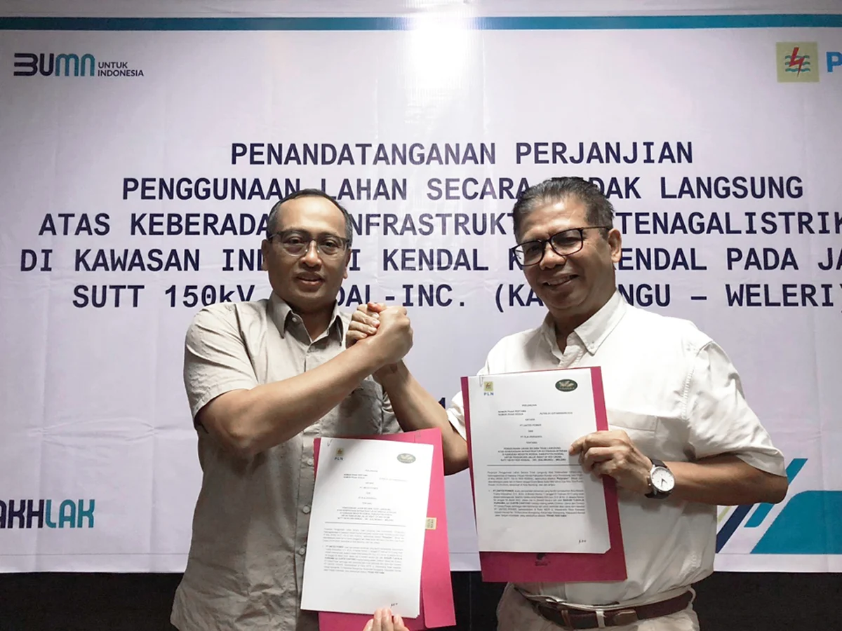 PLN Teken Perjanjian Penggunaan Lahan untuk Mendukung Jalur ROW SUTT ...