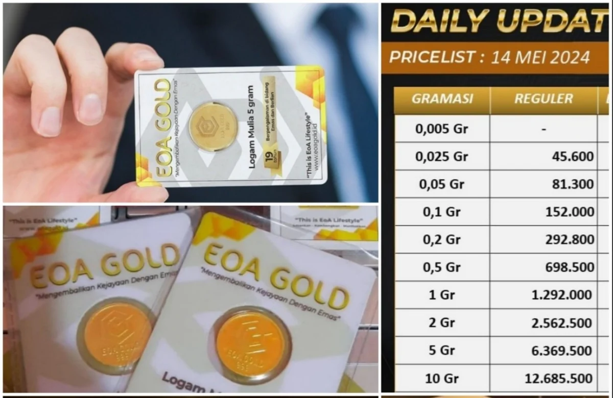 Update Harga Emas Hari Ini 14 Mei 2024 Sedang Turun, Rincian Gramasi ...