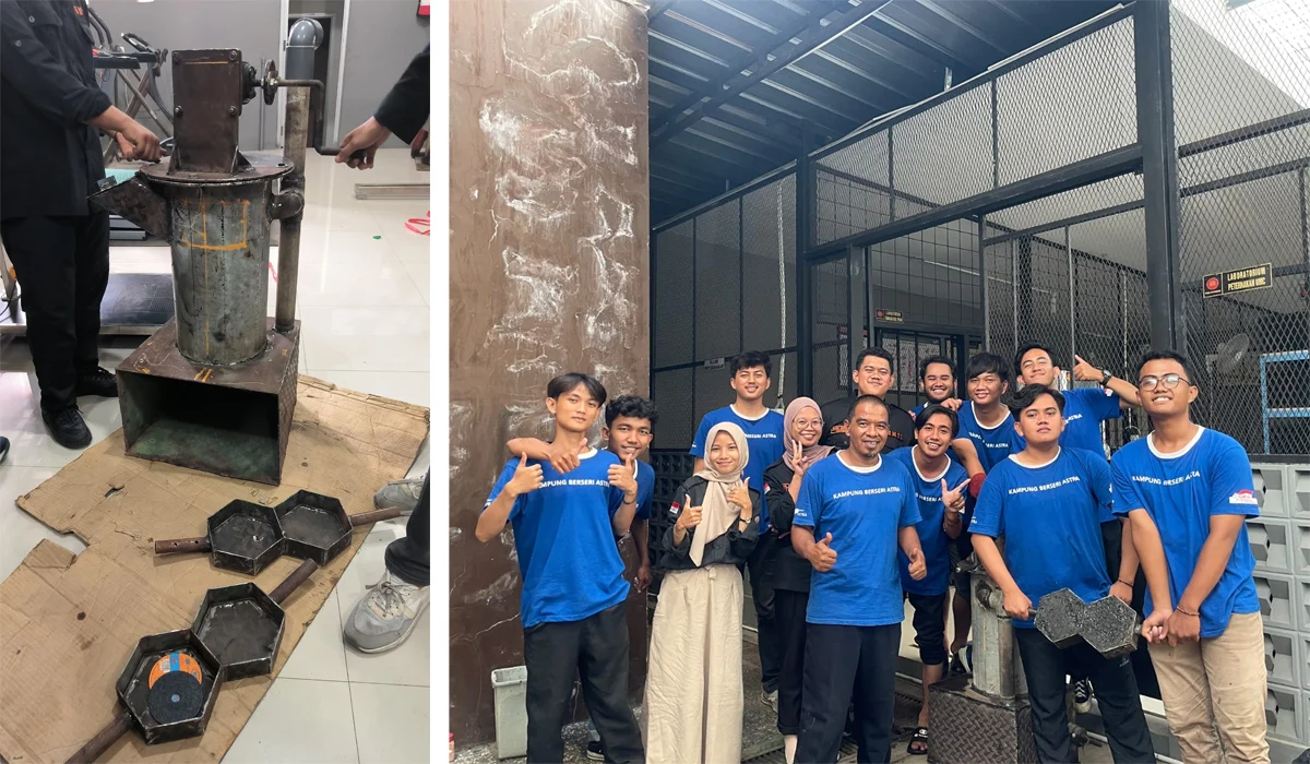 Mahasiswa Teknik Industri UMC Mencoba Membuat Paving Block dari Sampah Plastik – Radar Cirebon ID