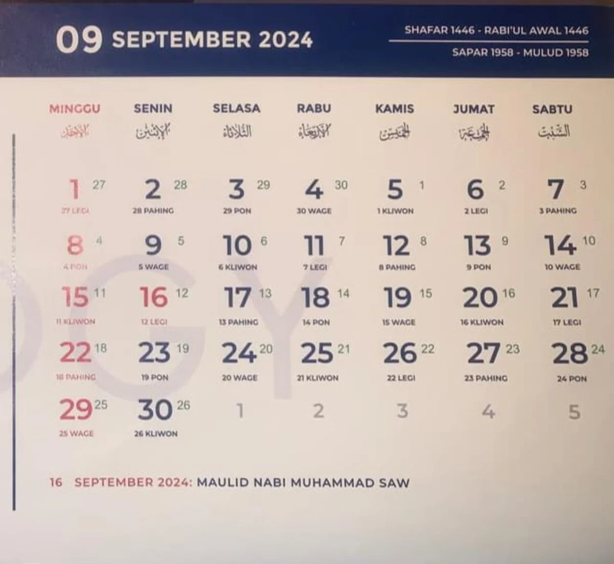 Tanggal Merah September 2024, Rayakan Hari Liburmu! – Radar Cirebon ID